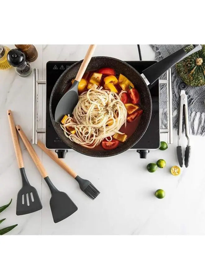 11-Piece Cooking Utensils Set With Handles - Breeze Arabia