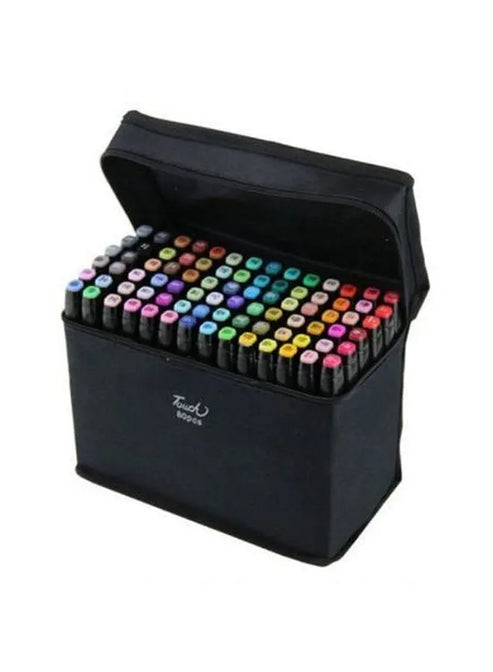 80-Piece Twin Side Marker Pens Set Multicolour Markers Set - Breeze ...